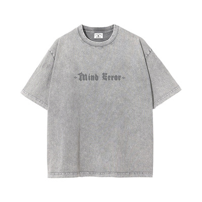 MindError罗马字体Logo印花短袖