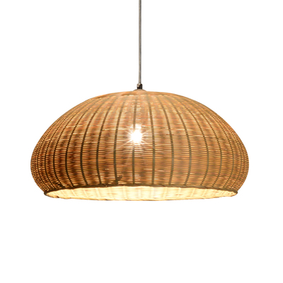 灯灯饰复古阳台卧室过道竹编吊灯