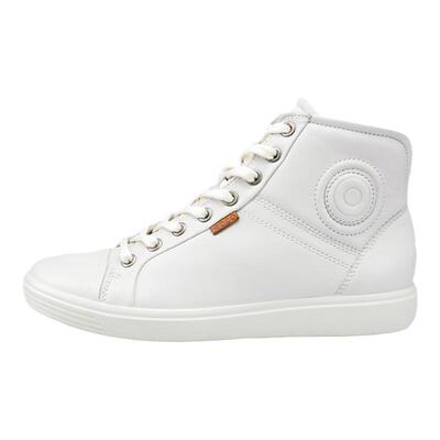 爱步平底小白鞋Ecco休闲