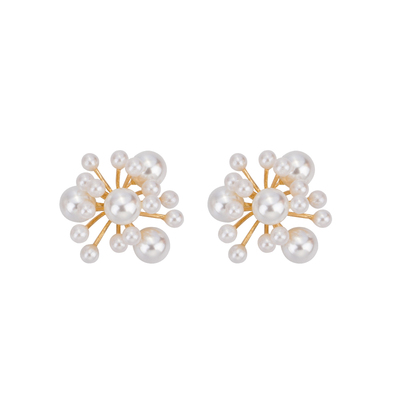 奥米夸张风个性烟花网红百搭珍珠