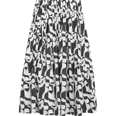 【播奥莱】播褶皱腰半身裙女夏新款商场同款设计长裙BDR2BD1318