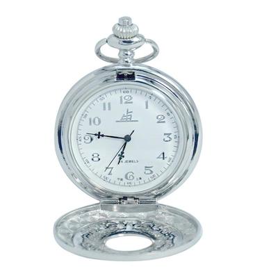 上海老乱牌怀表复古翻盖镂空男士学生表机械表项链挂表节日礼品表