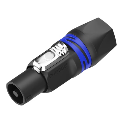 秋叶原 四芯音响专业音箱插头 nl4fc音箱喇叭4芯音响卡侬头欧姆头