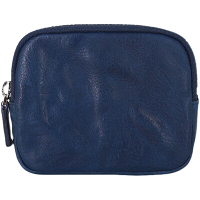 原创日韩风皱褶迷你拉链零钱包