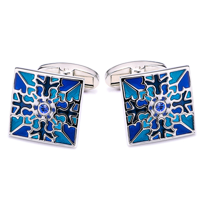 珐琅轻奢高端小众cufflinks袖扣