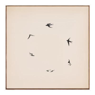 CRISISART 63 艺术微喷现代 飞鸟 燕子 侘寂风 米色 浅色画
