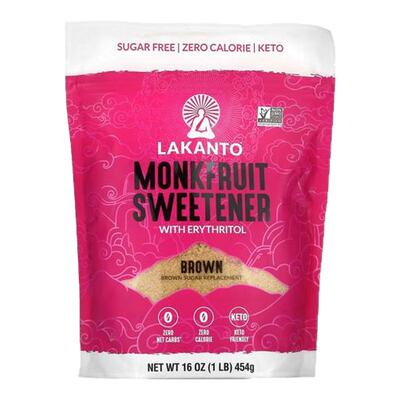 Lakanto罗汉果甜味剂代糖含赤藓糖醇生酮零热量零血糖生蔗糖替代