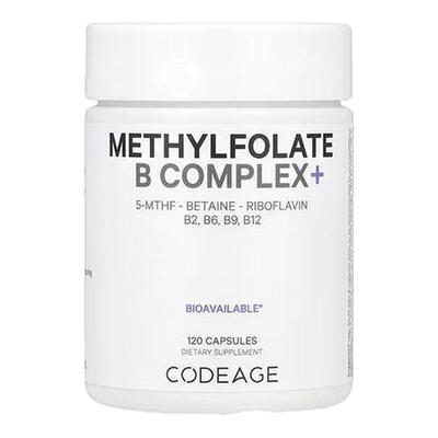 Codeage甲基叶酸B族复合物维生素vb族能量活力甜菜堿B6核黄素甲钴