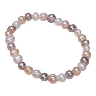 天然淡水珍珠手串女6-7mm温柔