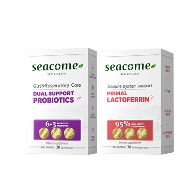 【多效免疫】新西兰seacome益生菌+乳铁蛋白组合装宠物犬猫通用