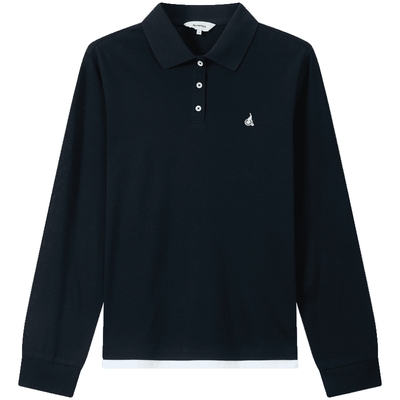 滨波女士商务休闲翻领长袖T恤