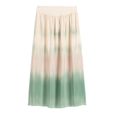 法式渐变朦胧桑蚕丝半身裙
