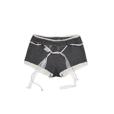【黄圣依明星同款】Effet de Soleil复古低腰短裤直筒裤女新品26