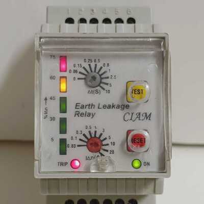 CIAM Earth Leakage Relay Digital Aux.Sup 240V AC TESTED