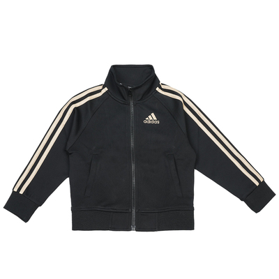 Adidas阿迪达斯春秋儿童百搭运动休闲拉链立领夹克外套TR30JK-BG