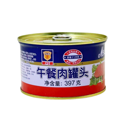 上海梅林午餐肉397g大罐开罐即食肉类储备速食经典保质期搭配单独