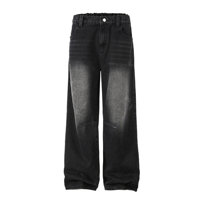 追素TS水洗牛仔裤直筒休闲宽松潮