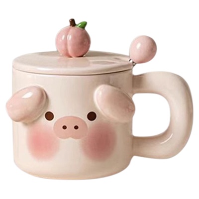 hellotree可爱小猪马克杯