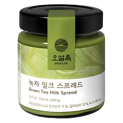 韩国进口osulloc济州岛抹茶酱绿茶酱华夫饼干抹茶饼干果酱下午茶