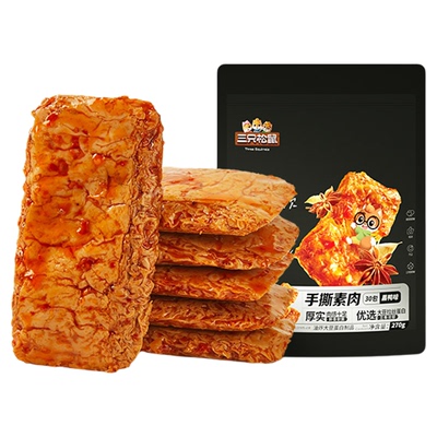 三只松鼠手撕素肉270g