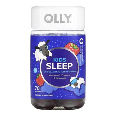 OLLY Kids Sleep儿童褪黑素软糖安心好眠舒缓心绪神经系统健康