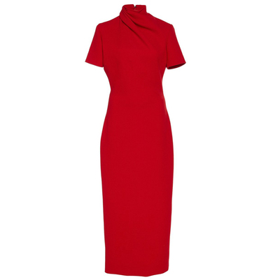 时尚风中长裙简单大方年会小礼服