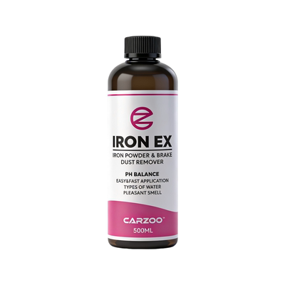 TAC品牌卡佐CARZOO IRON EX铁粉去除剂 中性去铁粉车漆轮毂安全用