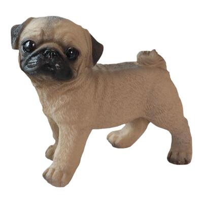 小摆件树脂工艺品忠犬pug仿真狗