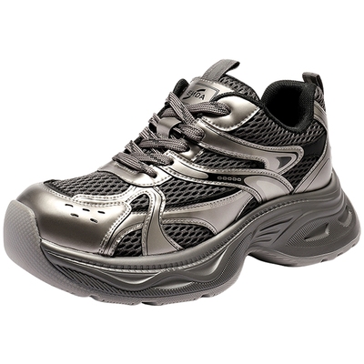 森达好看厚底超火老爹鞋女增高