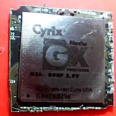 询价-老CPU/ Cyrix GXI-80BP 2.9V 切割