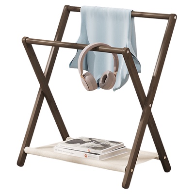 床边晚上放衣服神器衣帽架可折叠