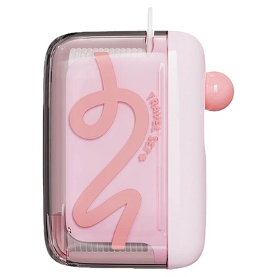 安扣自动弹出便携式牙线盒