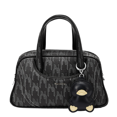 NU纽芝兰鸭子保龄球包女式2026新款老花通勤波士顿单肩斜挎手提包