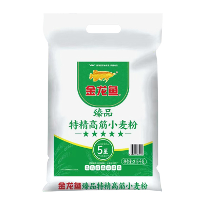金龙鱼面粉臻品五星特精高筋小麦粉5斤10斤包邮麦芯面包袋装