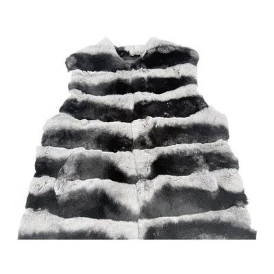 减龄皮草25新款青紫兰兔毛外套