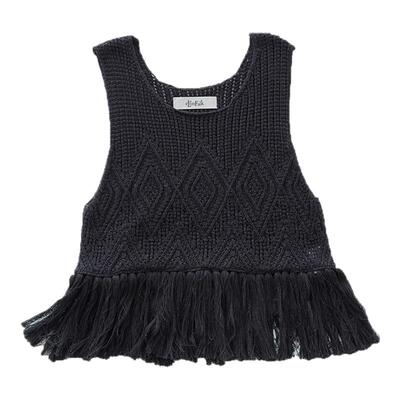 6Z Little现货日本elfinfolk SS25女宝宝针织吊带半裙遮阳帽