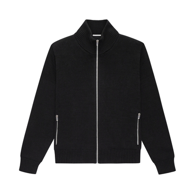 nicerice好饭拉链高领针织开衫