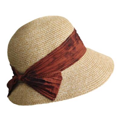 草帽扎染渔夫帽出游休闲女夏宽檐