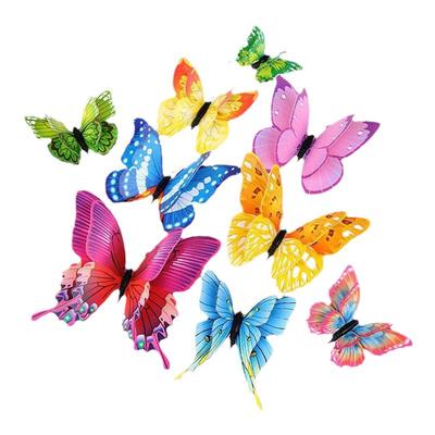 立体仿真3d蝴蝶客厅墙面装饰品墙贴卧室房间贴画幼儿园创意冰箱贴