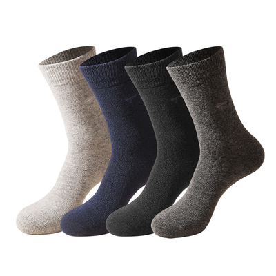 七匹狼送长辈加厚羊毛保暖长袜男