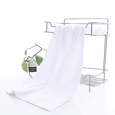 宾馆民宿白色大浴巾毛巾定制logo