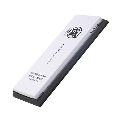 三本盛家用器浆白刚玉细目磨刀石