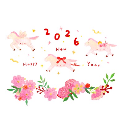 原创马年窗贴新年春节窗花布置