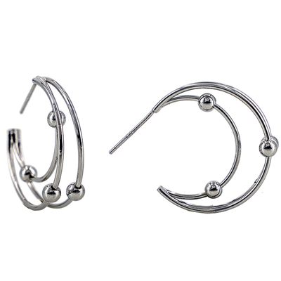 小众防过敏圆圈高级耳环