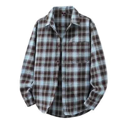 班尼路秋季新款美式复古衬衫男