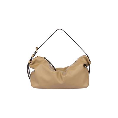 Moschino/莫斯奇诺  Tie Me手提包羊皮革Hobo包