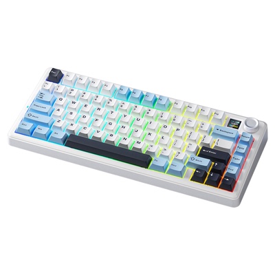 狼蛛F75MAX三模客制化机械键盘