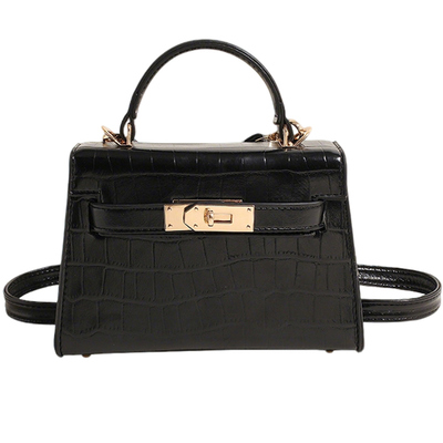 Laxmi鳄鱼纹凯莉包手提斜挎