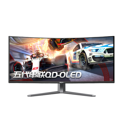 爱攻准4KOLED曲面带鱼屏显示器