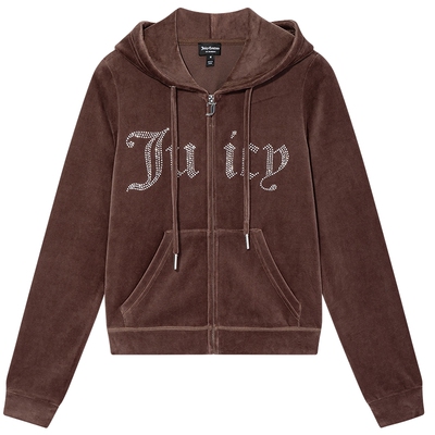 JuicyCouture橘滋烫钻丝绒外套